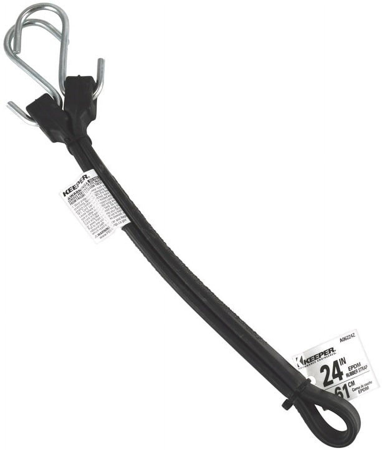 10PC Keeper Keeper A06224Z Rubber Tarp Strap, 24", Black - Walmart.com