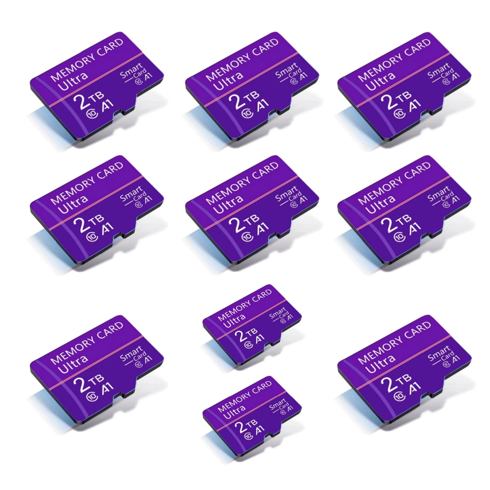 10PC Memory Micro Card 2TB Universal Memory Card, Suitable For Applicable objects MP3, mobile ...