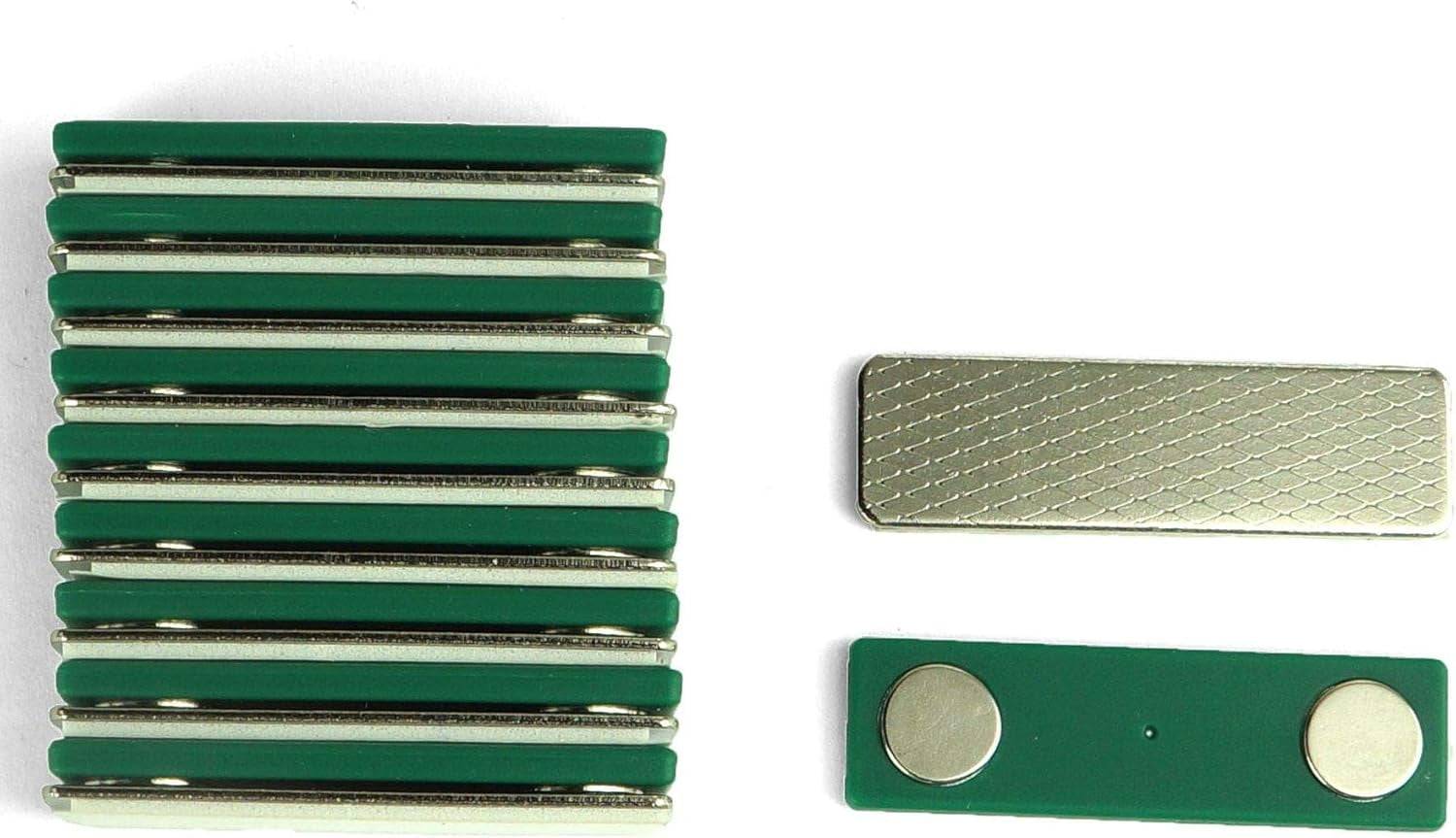 10PC Office Badge Magnet for Name Tag, with 2 Strong Neodymium Magnets ...