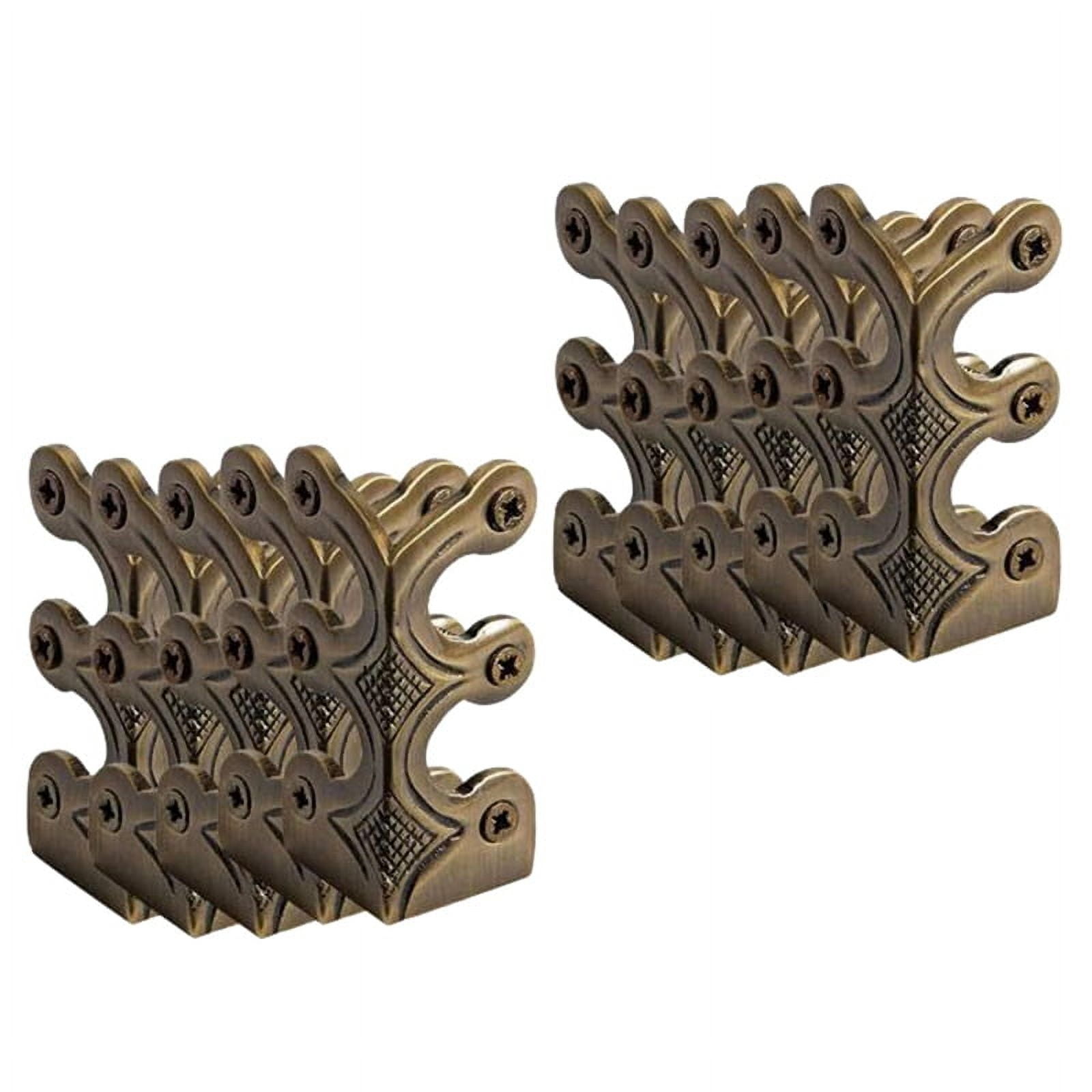 10PC Skiffers Baseboard Corner Protectors,Solid Brass Skirting Board ...