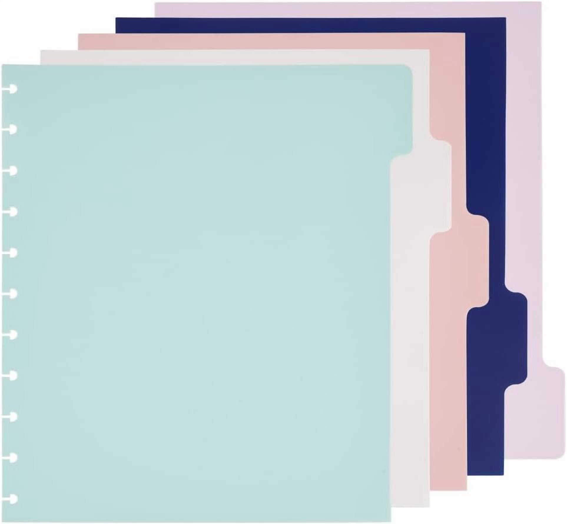 10PC Tab Binder Divided Discbound Notebook Letter Size Planner Supplies ...