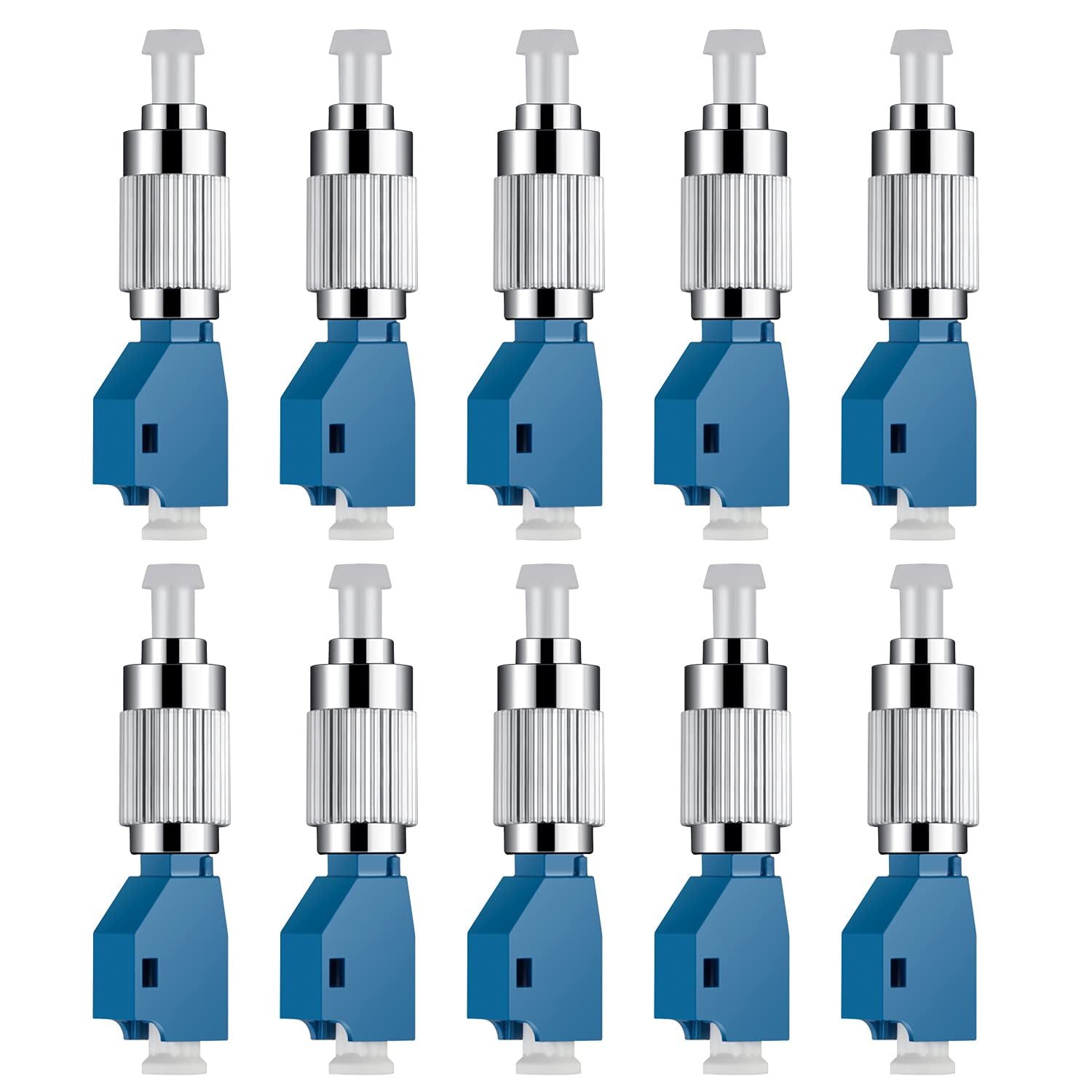 10PC Visual Fault Locator Fiber Adapter, Fiber Optic Connector, Single Mode 9/125um FC Male to ...
