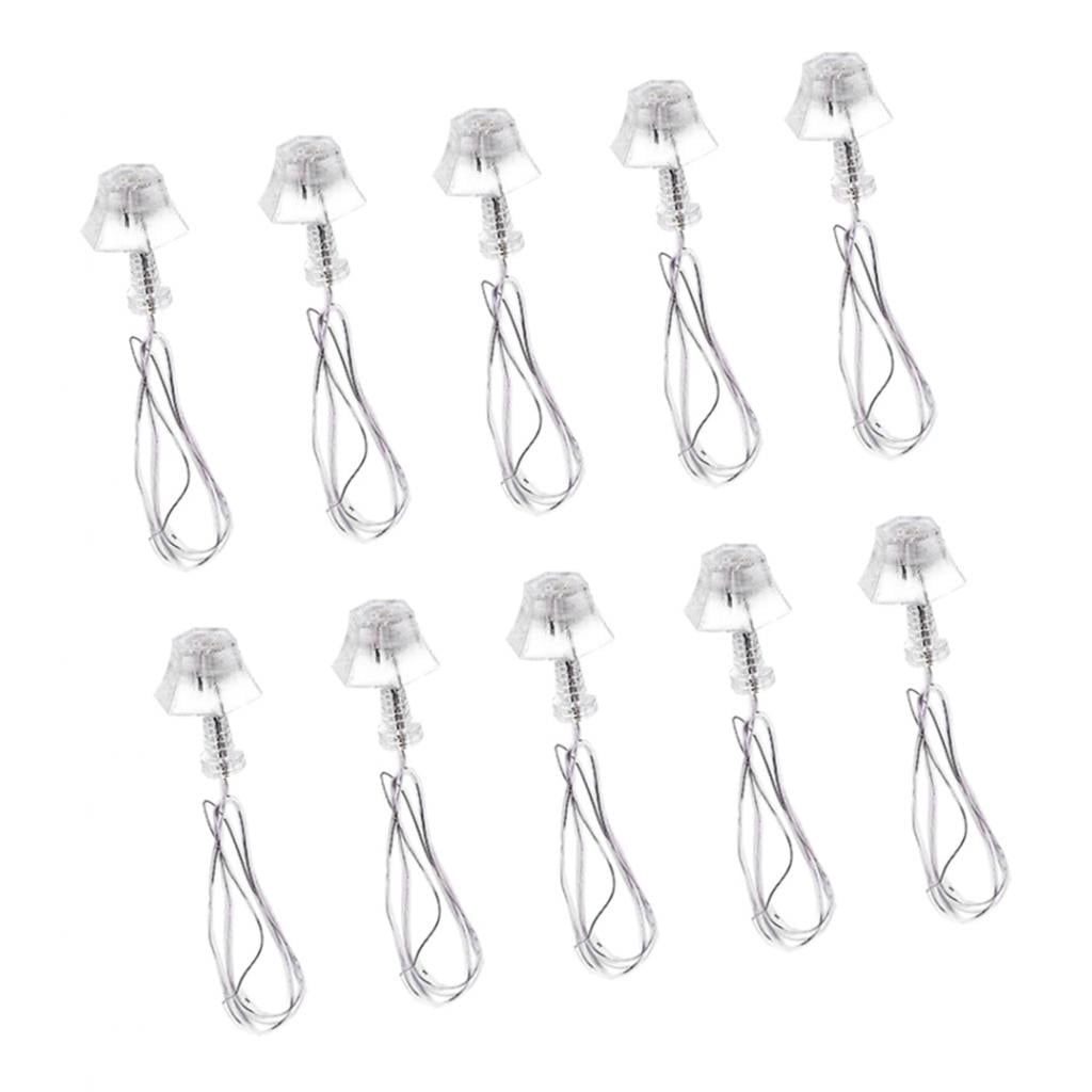 10PCS 1/25 Scale Dollhouse Miniature Lampshade LED Desk Lamp Light 21mm ...