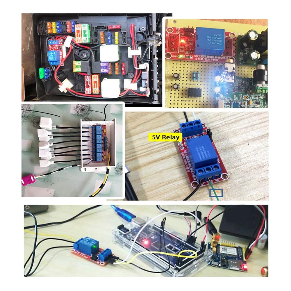 10PCS 1 Channel Relay Module, 1 Channel Relay Board with Optocoupler ...