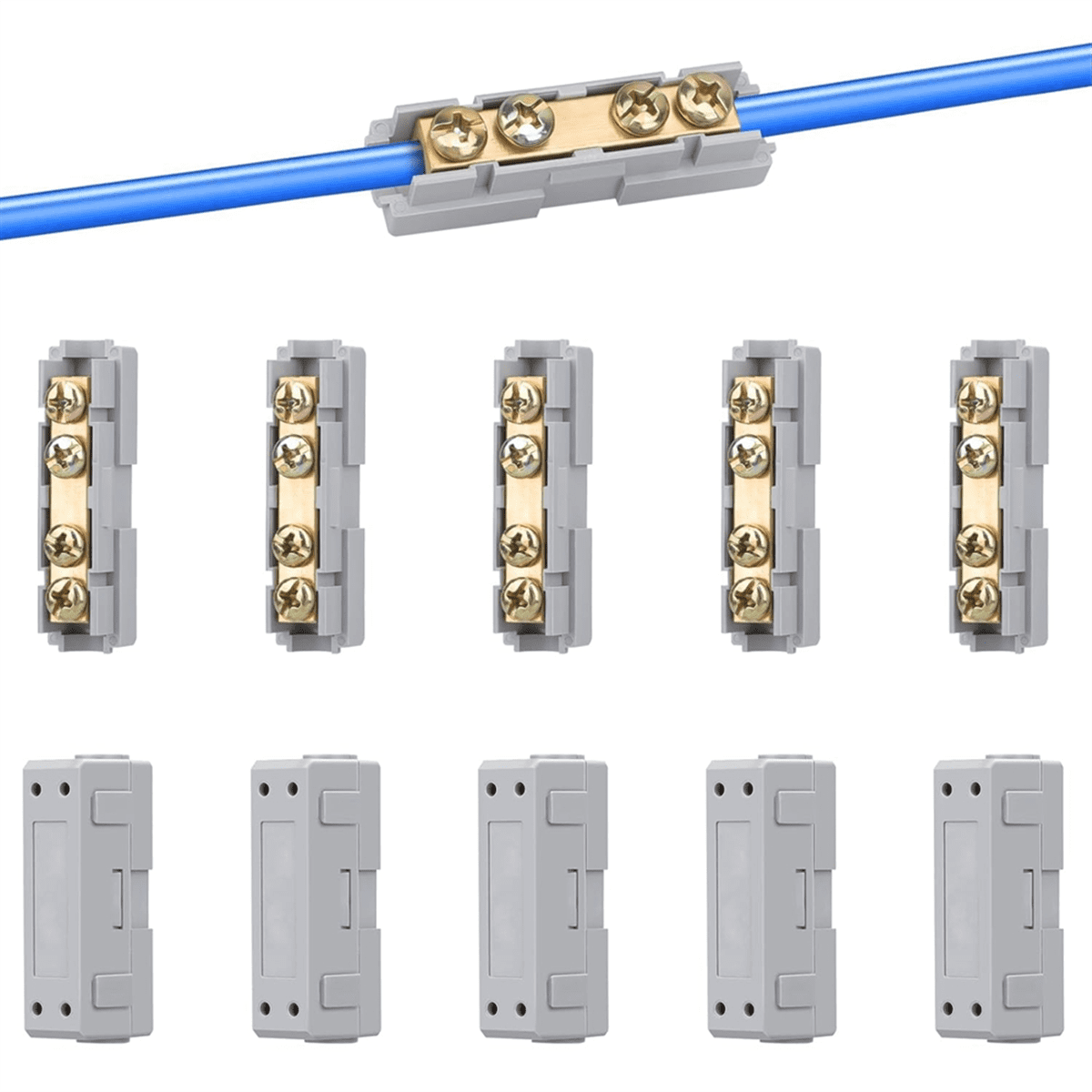 10PCS 10 AWG Wire Connector Nut Kit, 80A Quick Wiring Connection ...