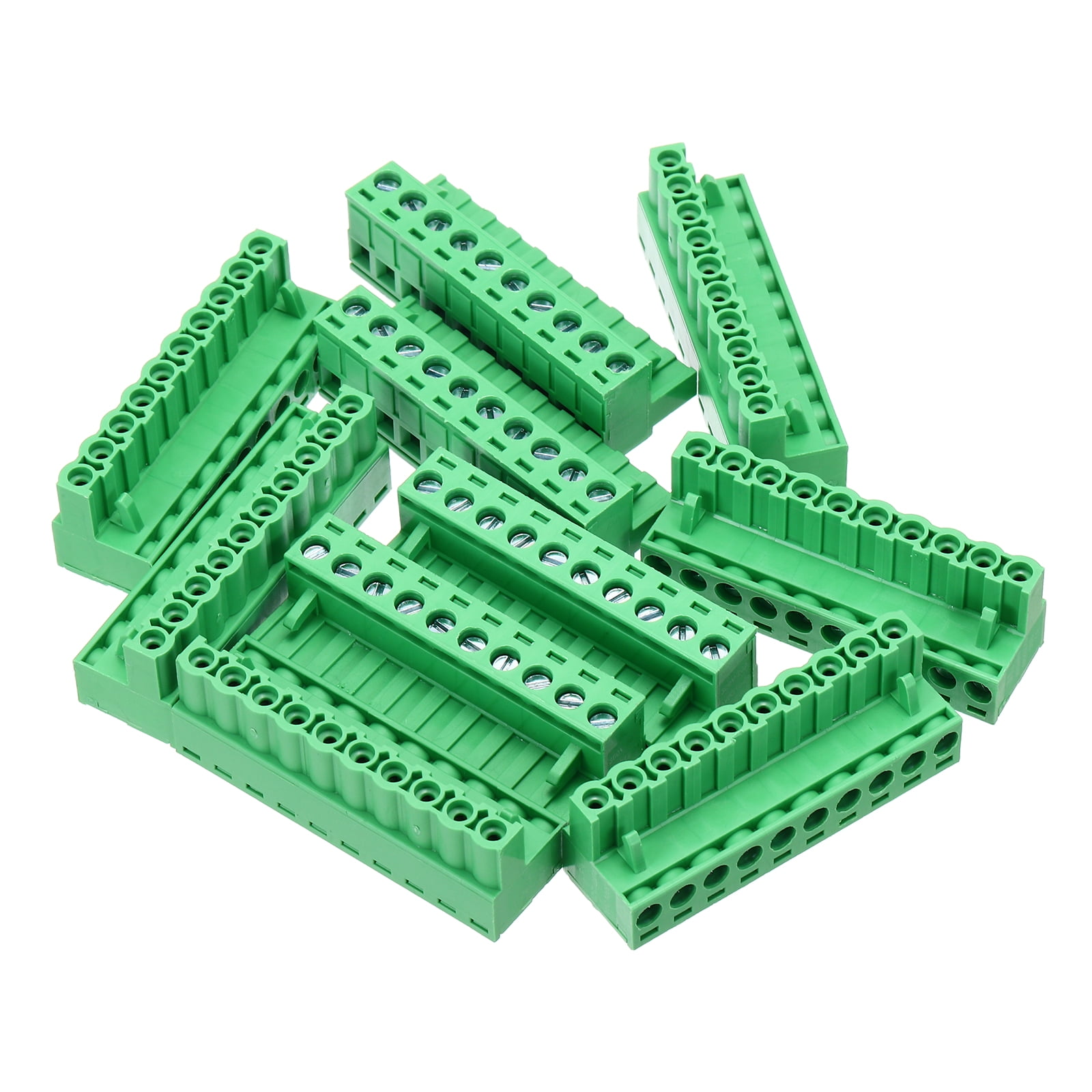 10PCS 10-Pin PCB Mount Screw Terminal Block Connectors 5.08mm/0.2inch Pitch - Walmart.com
