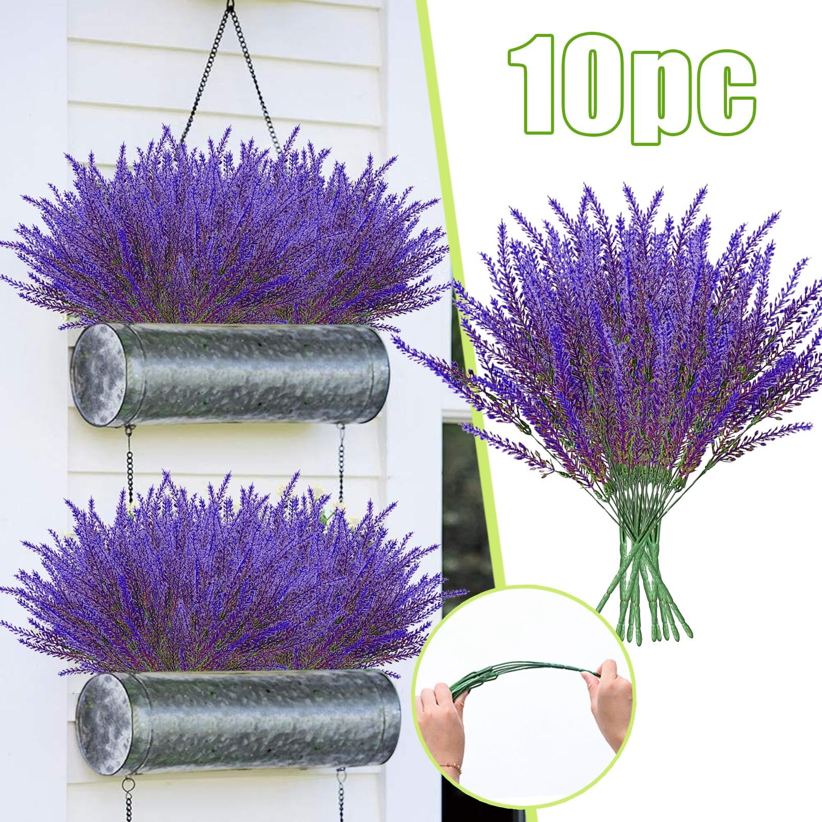 10PCS 13.8" Artificial Bead Grass Plants, Beaded Grass Wreath Fillers ...