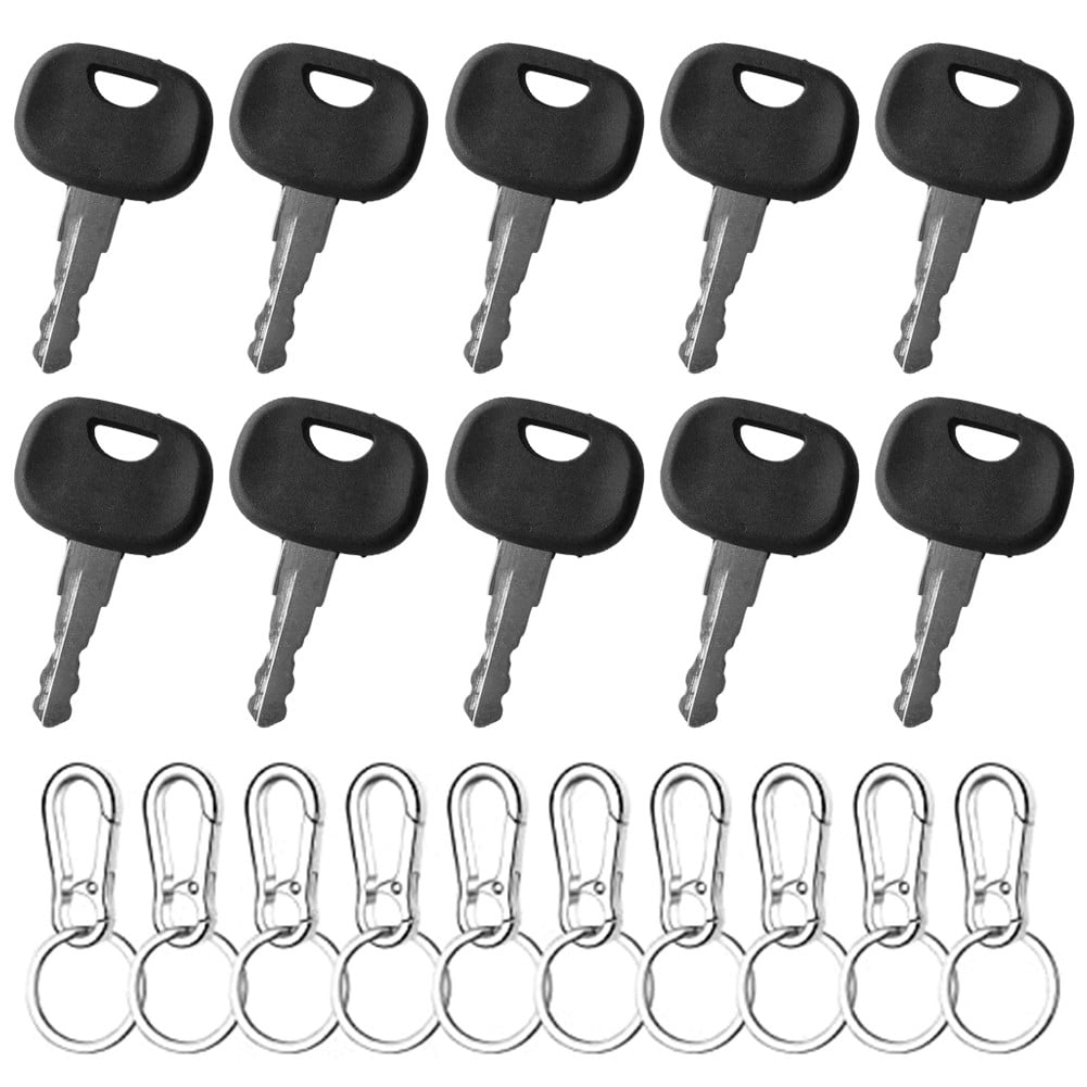 10PCS 14603 Ignition Key With Keychain Suitable For Tractors Forklifts ...