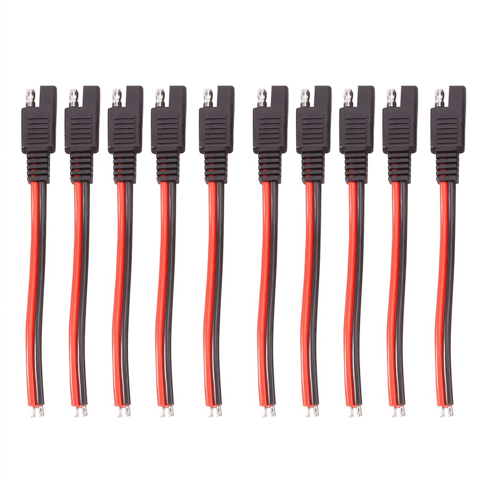 10PCS 15CM SAE 2 Pin Quick Connector Disconnect Plug 14AWG SAE Extension Cable Wire Harness for ...