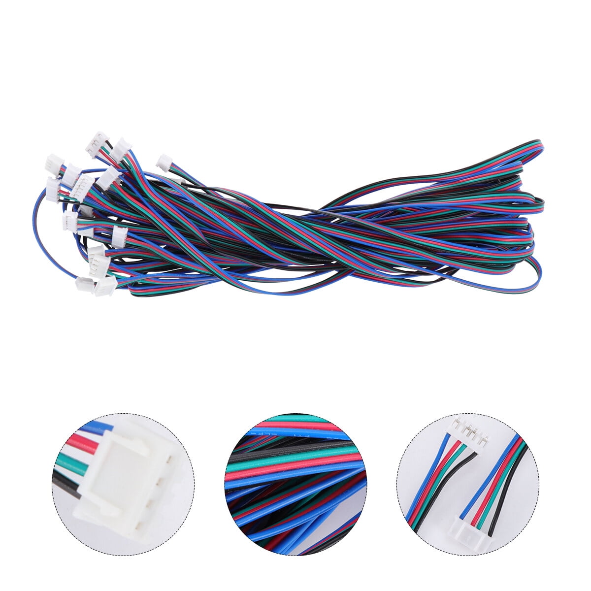 10PCS 1M 3D Printer Parts Line .54 to 6pin White Terminal Motor ...