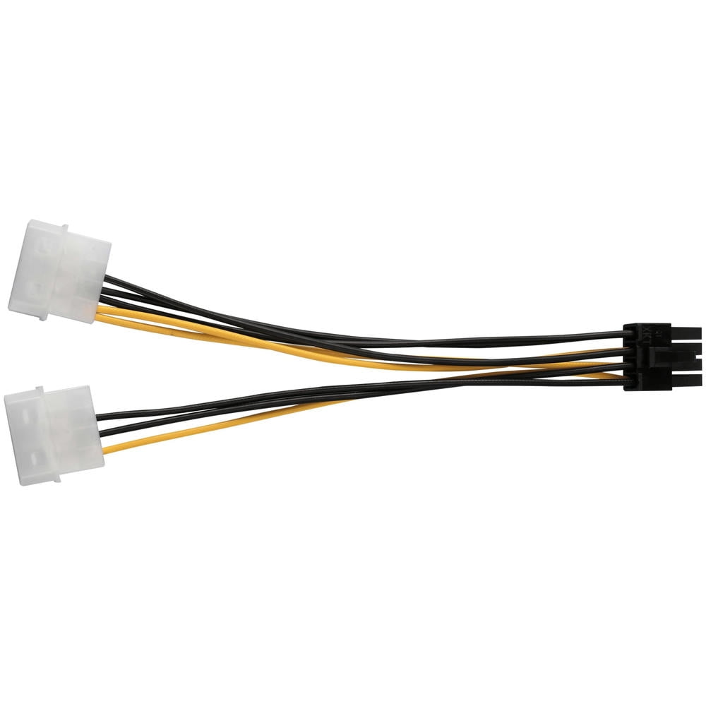 10PCS 2 4 Pin to 8-Pin PCI Video Card Pci-E ATX PSU Power Converter ...