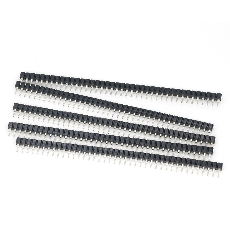 10PCS 2.54mm Pin Header Female Single Row 40 Pin 2.54mm Round Pin Connector 1x40-Row of mother ...