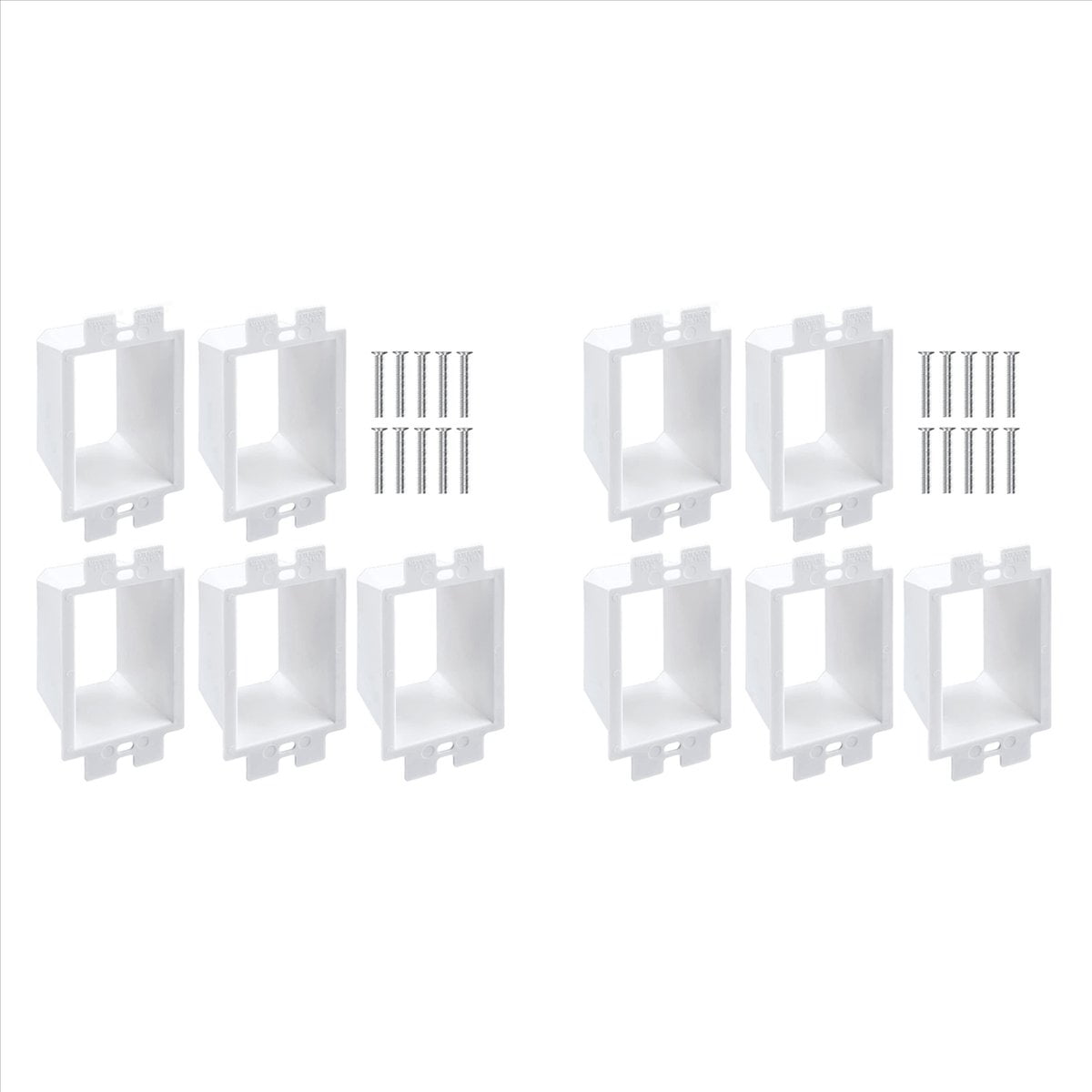 10PCS -2 Electrical Outlet Box Extenders with 20PCS Screws, 1-Gang ...