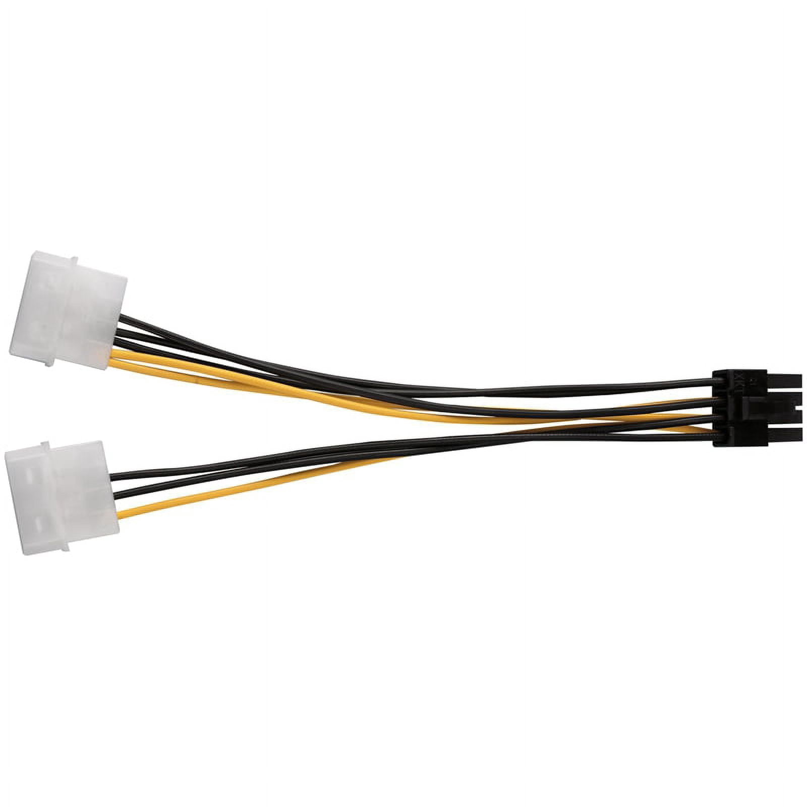 10PCS 2 Molex 4 Pin to 8-Pin PCI Express Video Card Pci-E ATX PSU Power ...