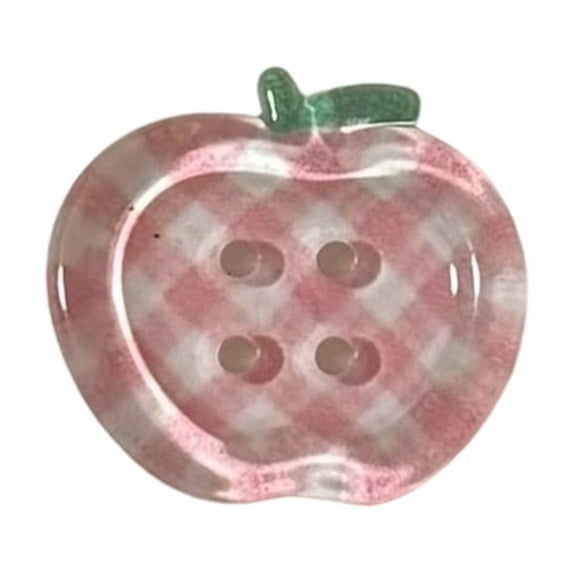 10PCS 20MM Acrylic Button 4 Hole Sewing Button Fruit Shape Craft Button ...