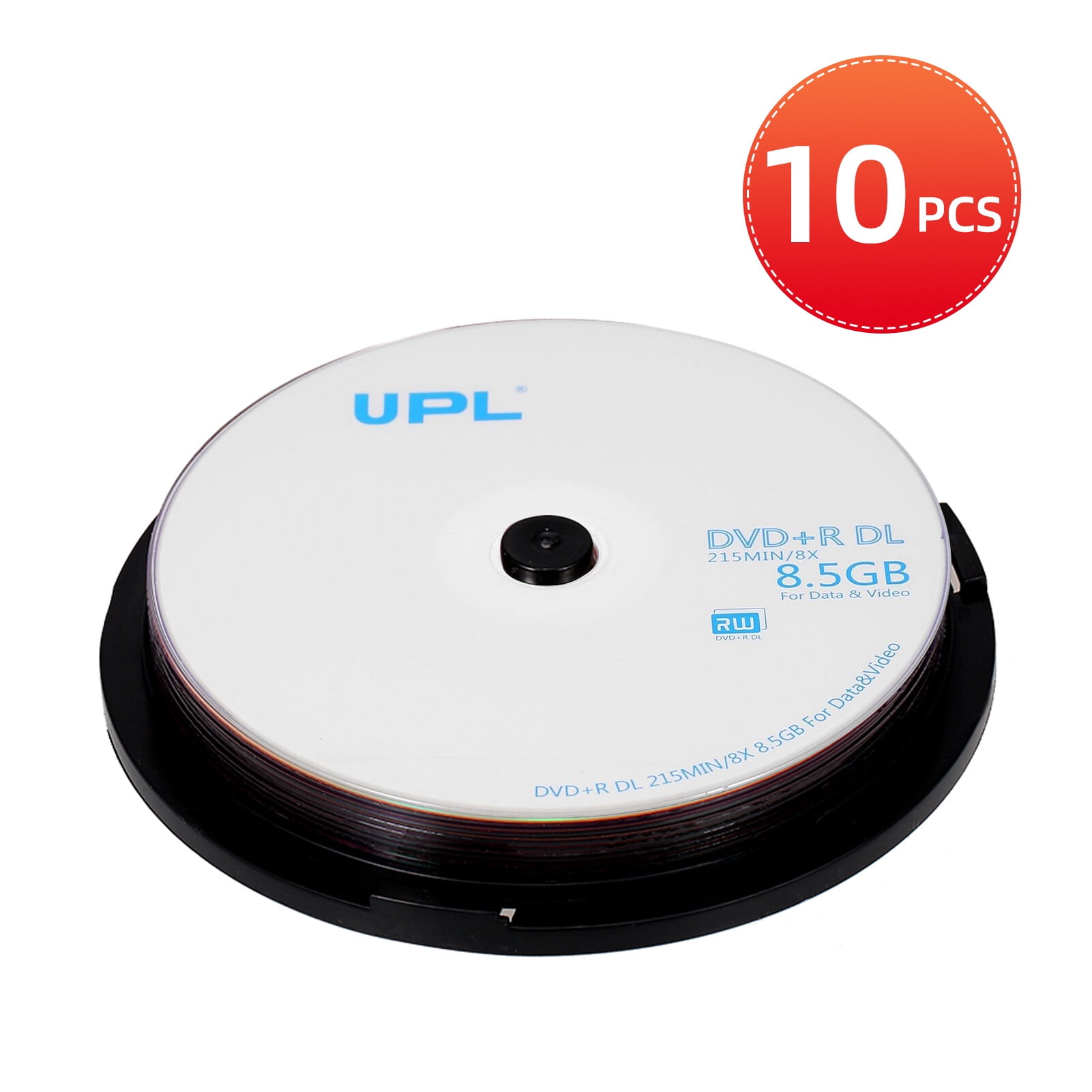 Zootealy 10PCS 8X DVD+R DL 8.5GB Blank Disc, 215MIN, Orange, Data ...