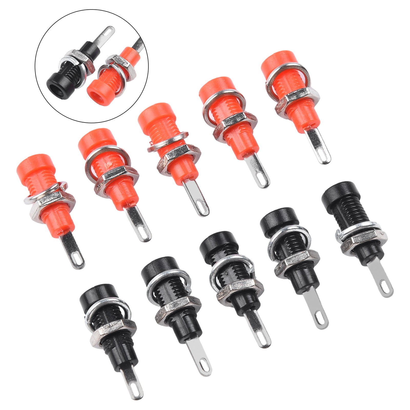 10PCS 2MM Banana Socket Binding Post Banana Plug Electrical Connector Terminal - Walmart.com