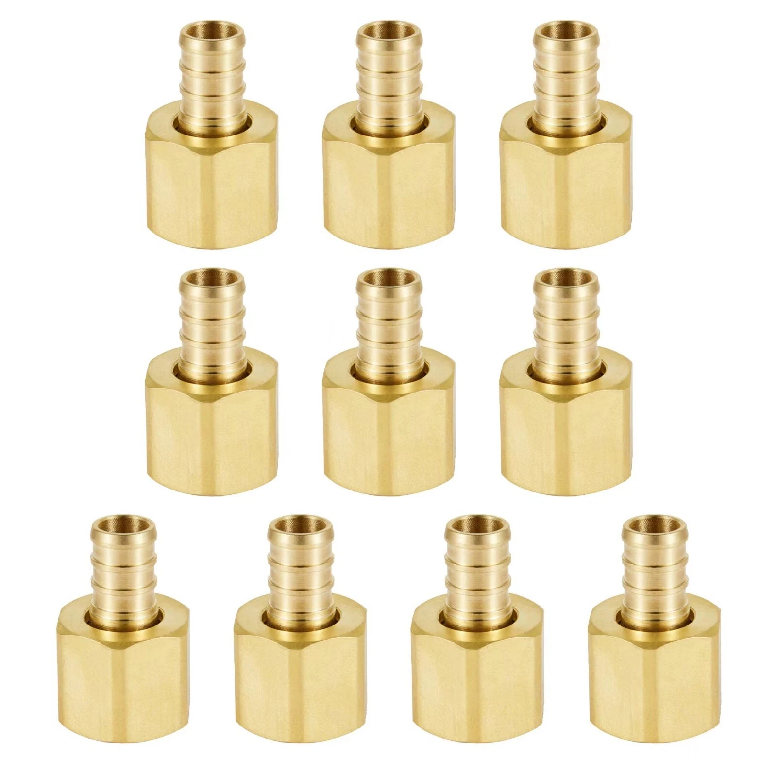 10PCS 3/4"PEX X 3/4" FEMALE NPT METAL SWIVEL BRASS CRIMP FITTING. NO LEAD - Walmart.com
