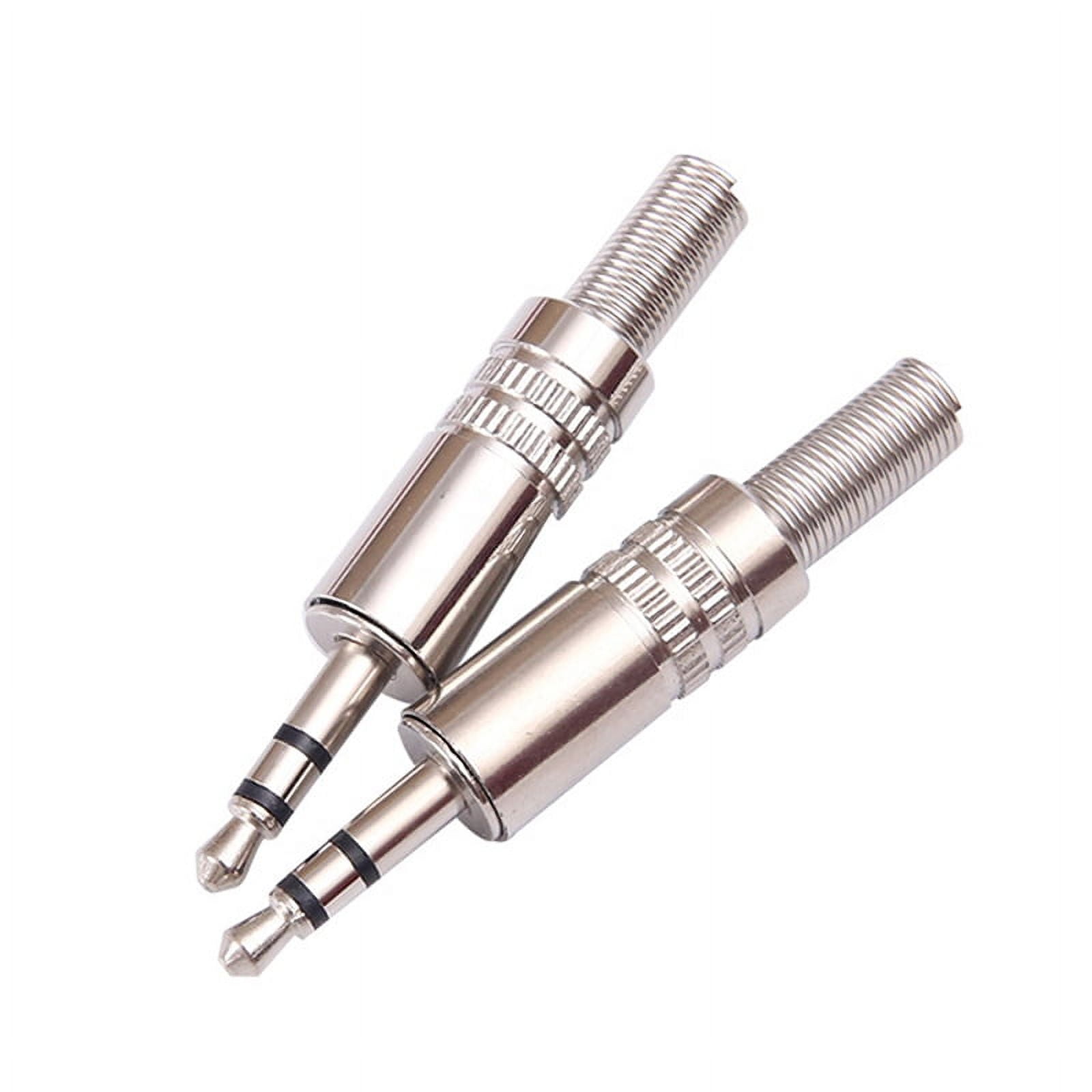 10PCS 3.5mm 3-Pole Stereo Metal Plug Headphone Repair Replacement ...
