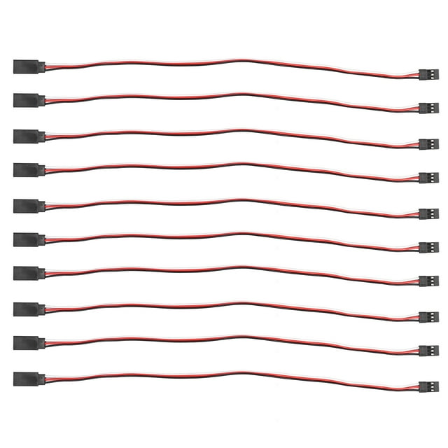 10PCS 3 Pin Servo Extension Cable Model Car Servo Driver Connection ...