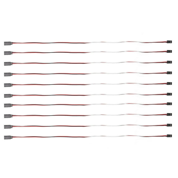 10PCS 3 Pin Servo Extension Cable Model Car Servo Driver Connection ...