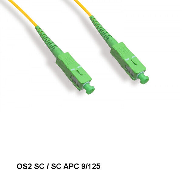 10PCS 30 Meter SC/SC APC OS2 9 /125 Simplex Single-Mode Fiber Optic Cable OFNR - Walmart.com