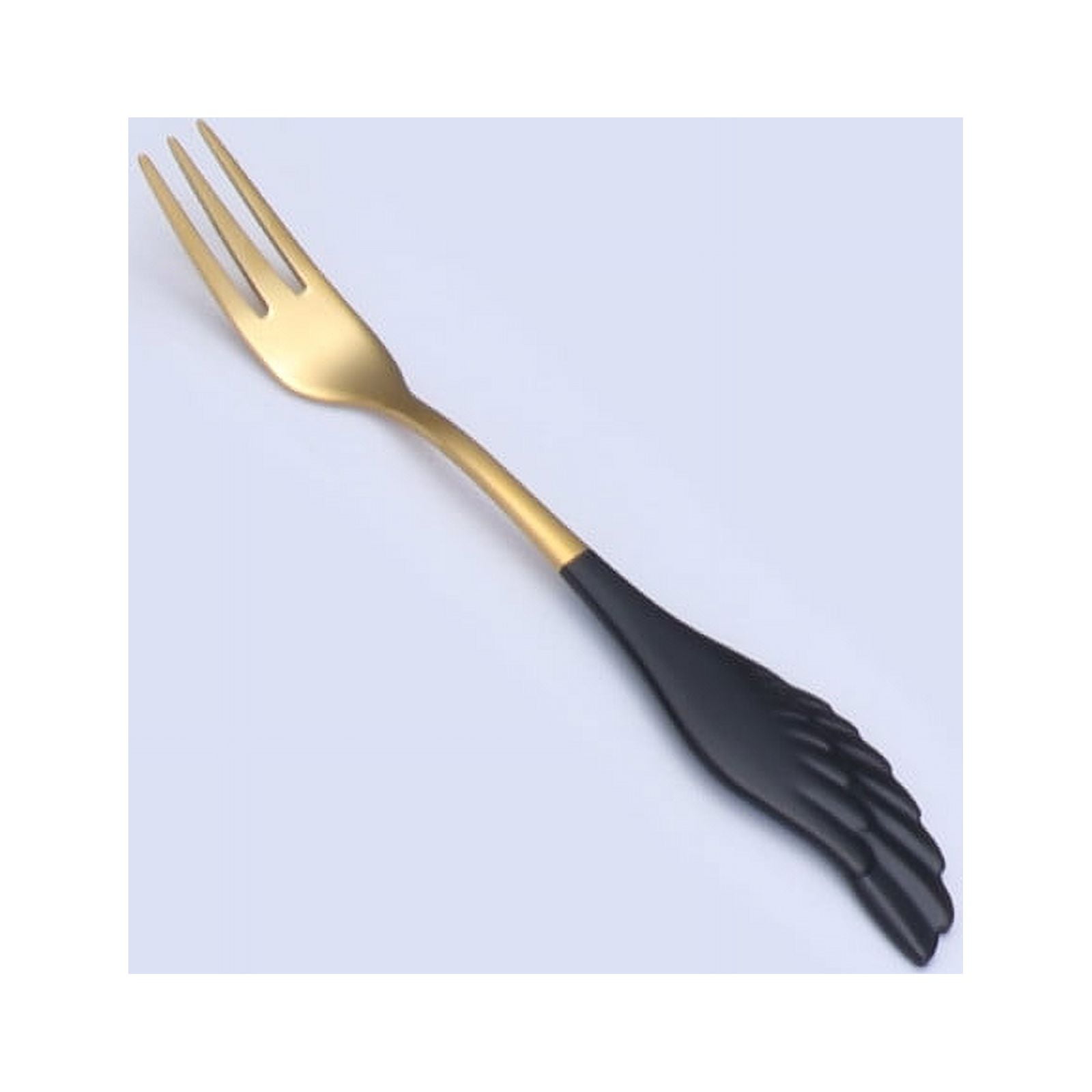 10PCS 304 Stainless Steel Forks and Spoons Decorated with Wings Pattern ...