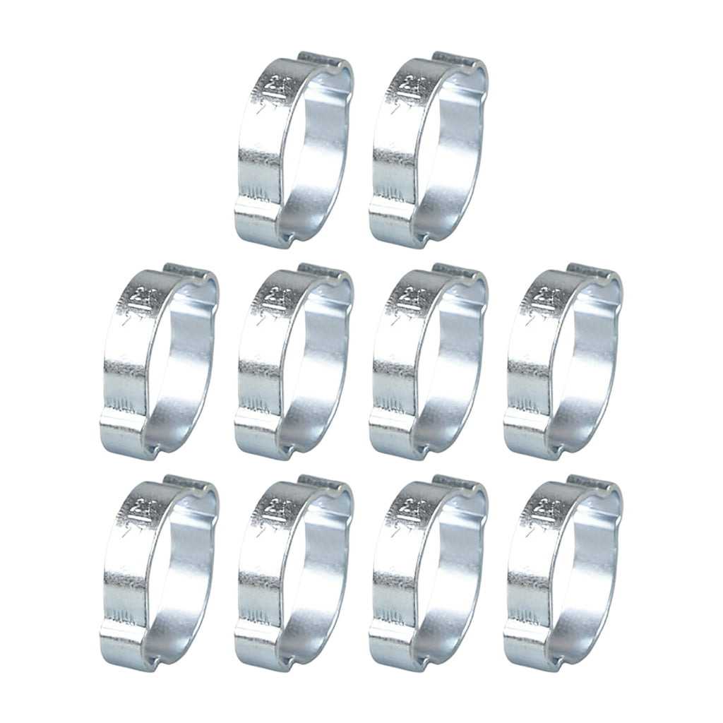 10PCS 304 Steel Double Ear Clamps Pipe Clip Ideal for Plumbing ...