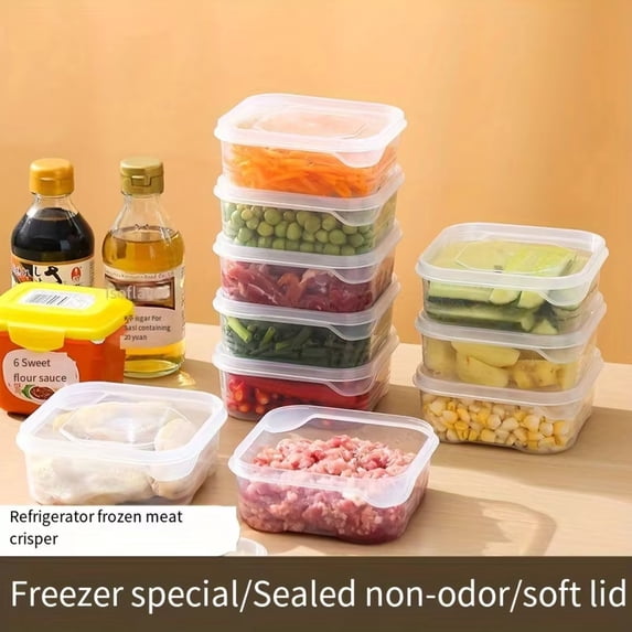 10PCS 350ml Food Grade Airtight Food Storage Containers, Microwave ...