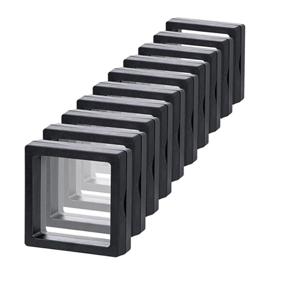 10PCS 3D Floating Display Frame, ABS Plastic Coin Display Rack, Jewelry ...