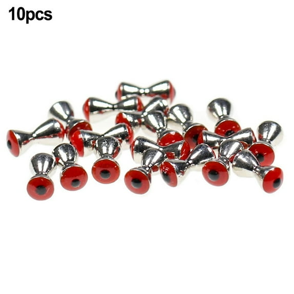 10PCS 3D Realistic Solid Dumbbell Fish Eyes Fly Tying Materials Sunken ...
