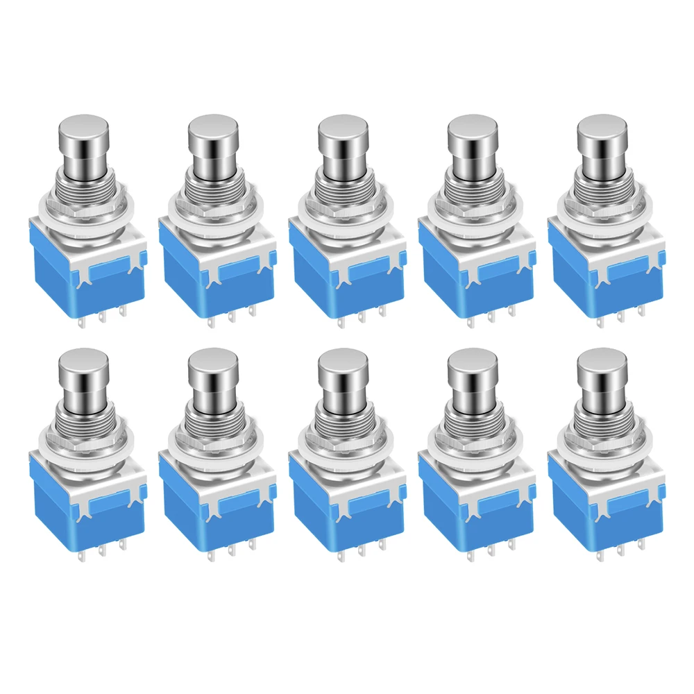 10PCS 3PDT Guitar Effects Stomp Switch Guitar Foot Switches 9 Pin ...