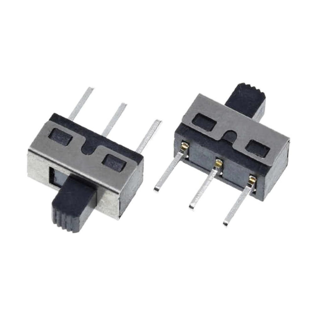 10PCS 3Pin Toggle Switches Straight/Bend Feet Handle High 5mm 1P2T ...