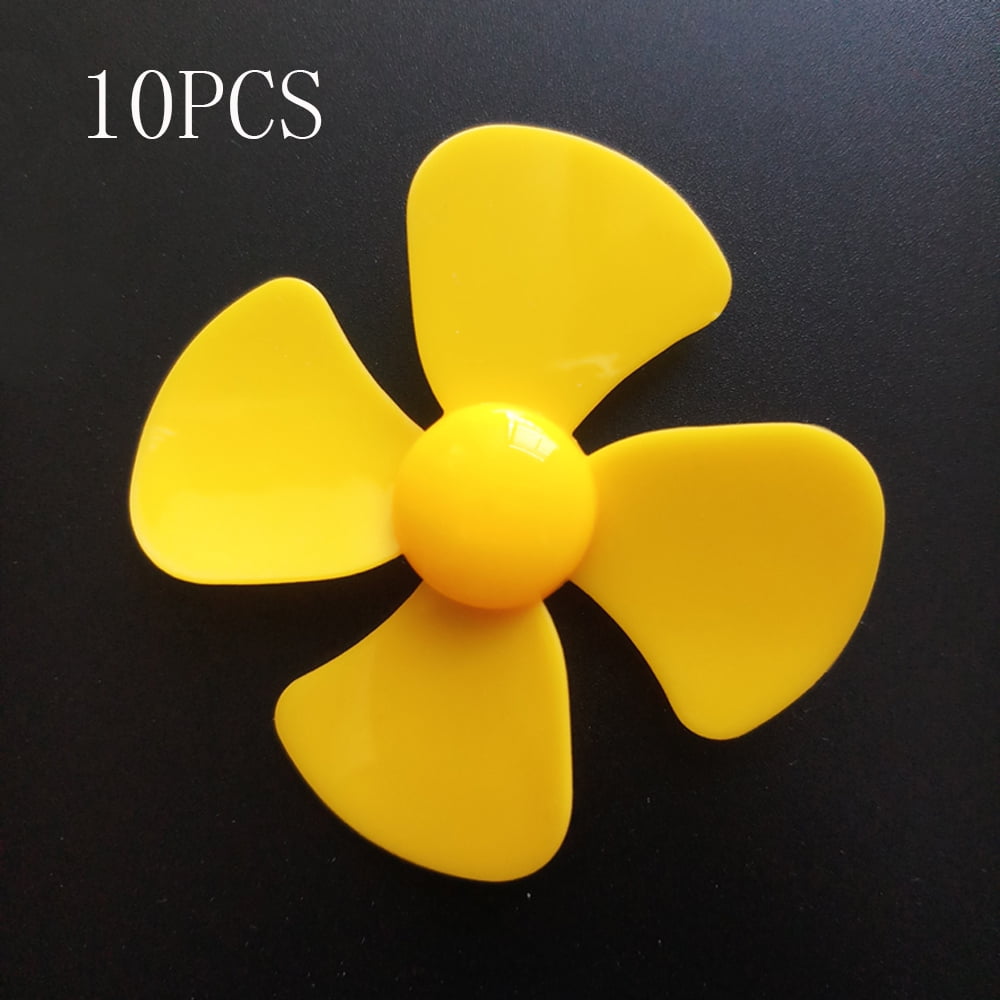 10PCS 4 Blade Propellers, 60mm DIY Motor Props for RC Helicopter Plane ...