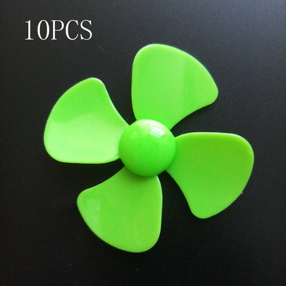 10PCS 4 Blade Propellers, 60mm DIY Motor Props for RC Helicopter Plane ...