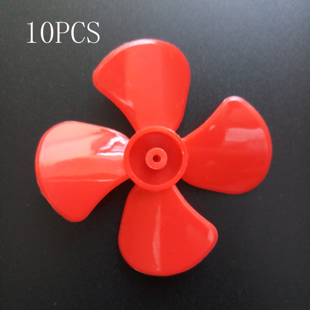 10PCS 4 Blade Propellers, 60mm DIY Motor Props for RC Helicopter Plane ...