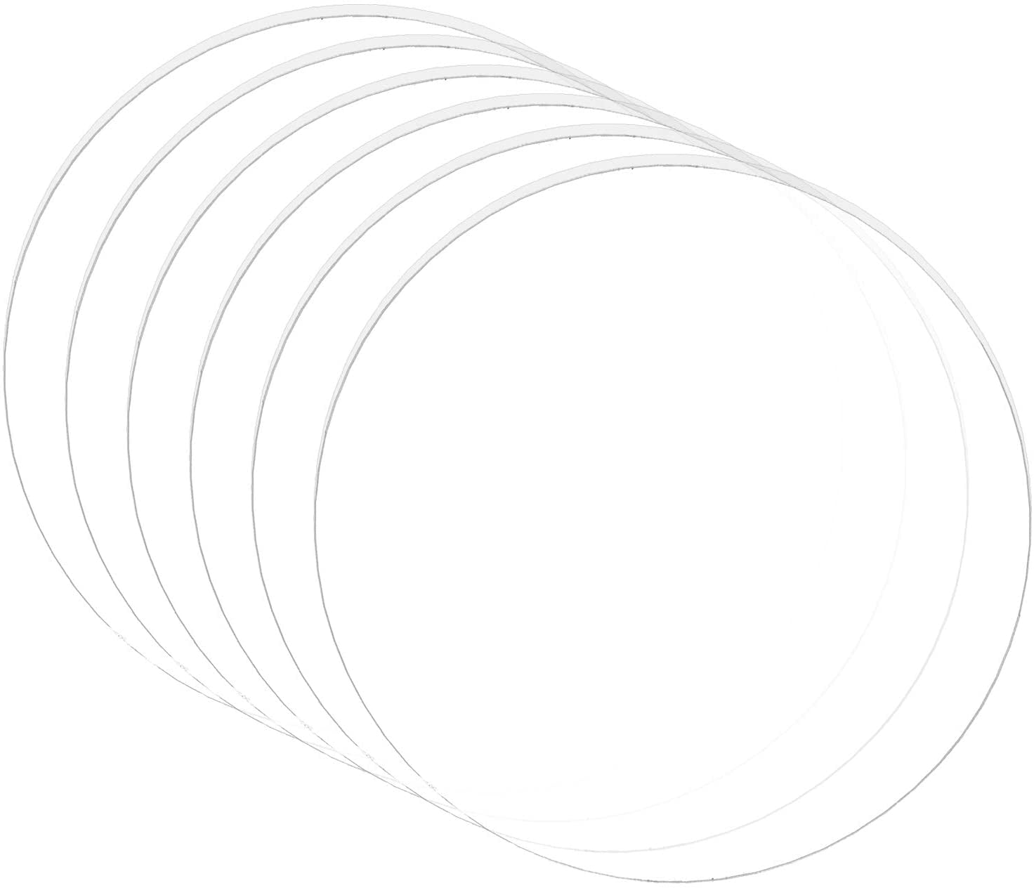 10PCS 4 Inch Clear Acrylic Sheet Round Circle Dis Acrylic Sheet for ...