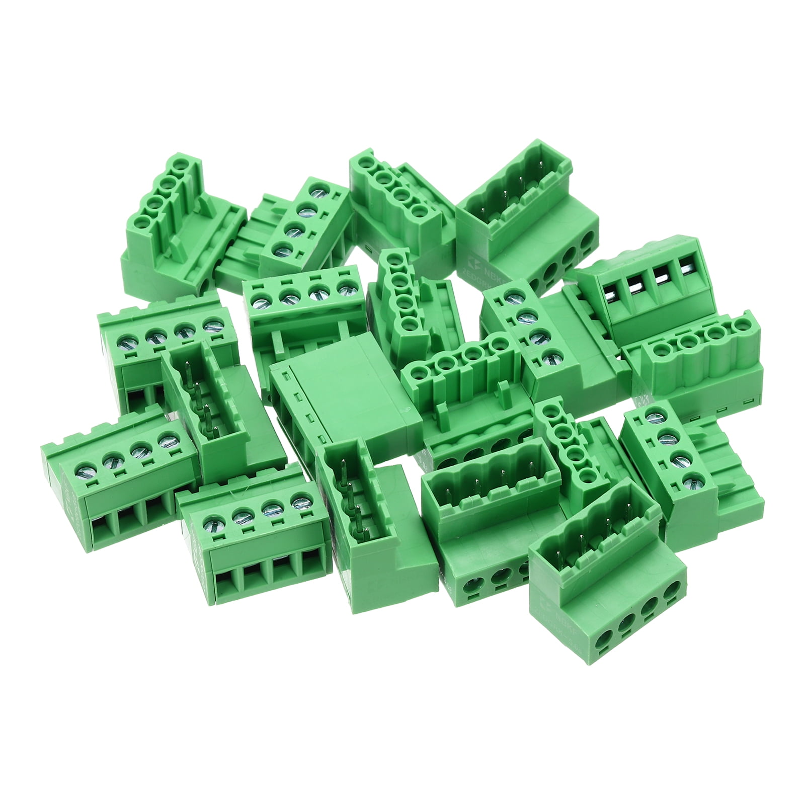 10PCS 4-Pin PCB Mount Screw Terminal Block Connector 5.08mm/0.2inch Pitch - Walmart.com