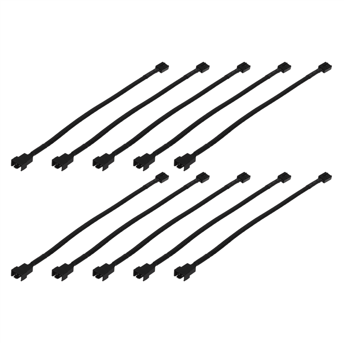 10PCS 4 Pin PWM Connector Case Fan Extension Power Cable 26cm for ...