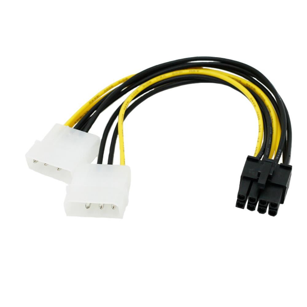 10PCS 4 Pin to 8 Pin PCI-E graphic card Power cable 4pin to 8pin power ...
