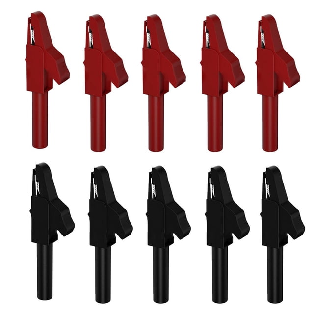 10PCS 4MM Insulation Clips Metal Clamp for Wires Banana Connector J ...