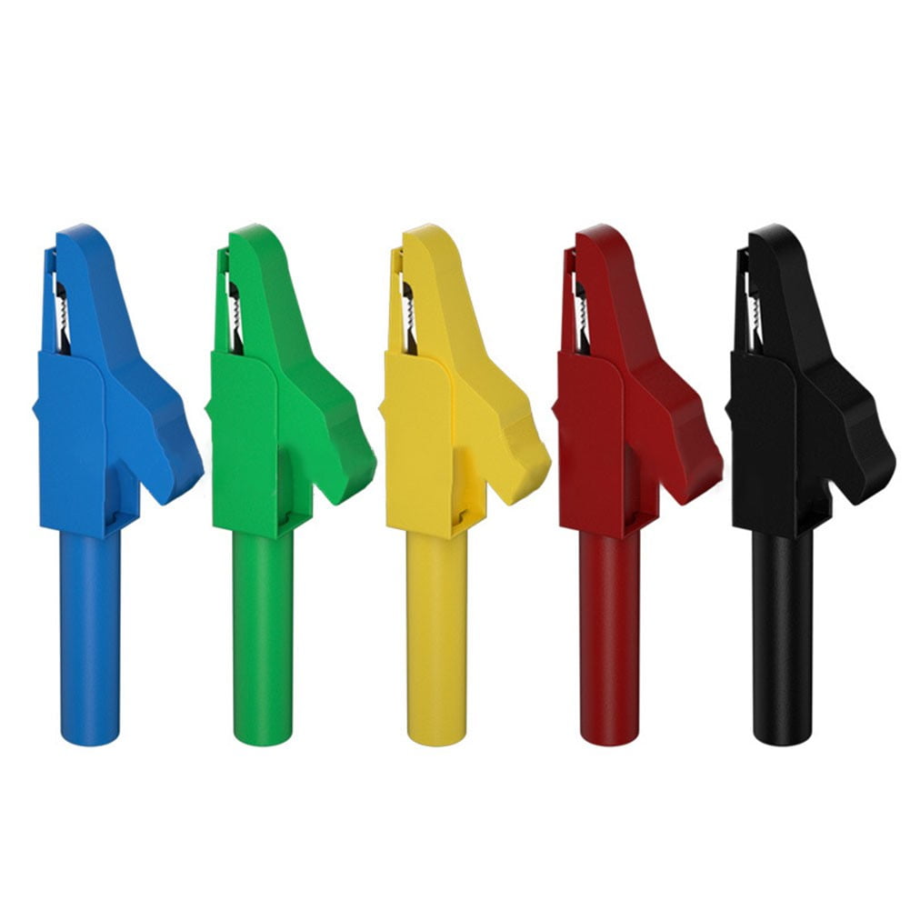 10PCS 4mm Insulation Clips Metal Clamp for Wires Banana Connector J ...