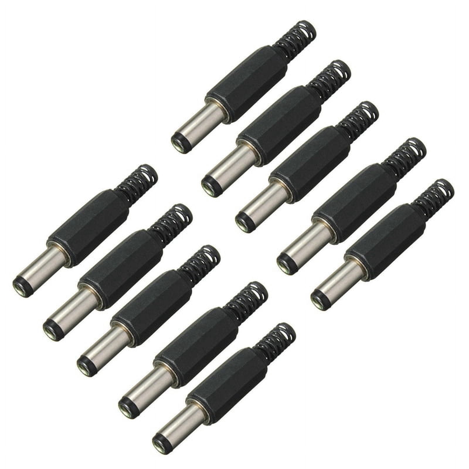 10PCS 5.5mm X 2.5mm Male DC Power Plug Socket Adapter Adaptor Connector ...