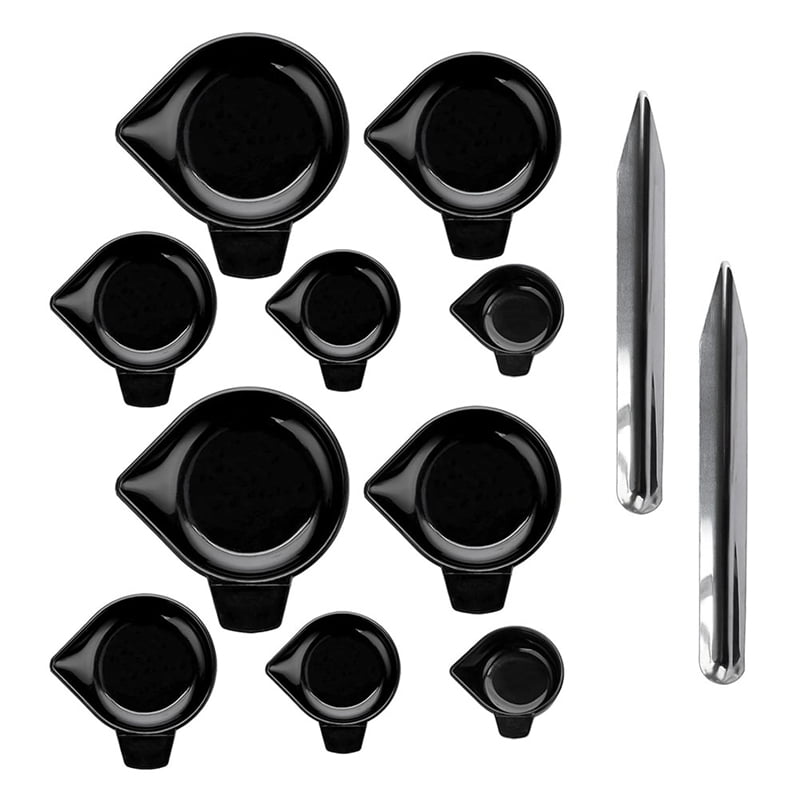 10PCS 5 Sizes Plastic Weighing Powder Pan with Scoop, Digital Scale Pan ...