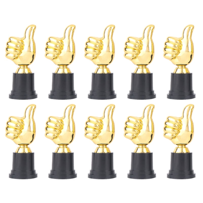 10PCS 5Inch Thumb Trophy Gold Trophy Cup for Sports Meeting ...
