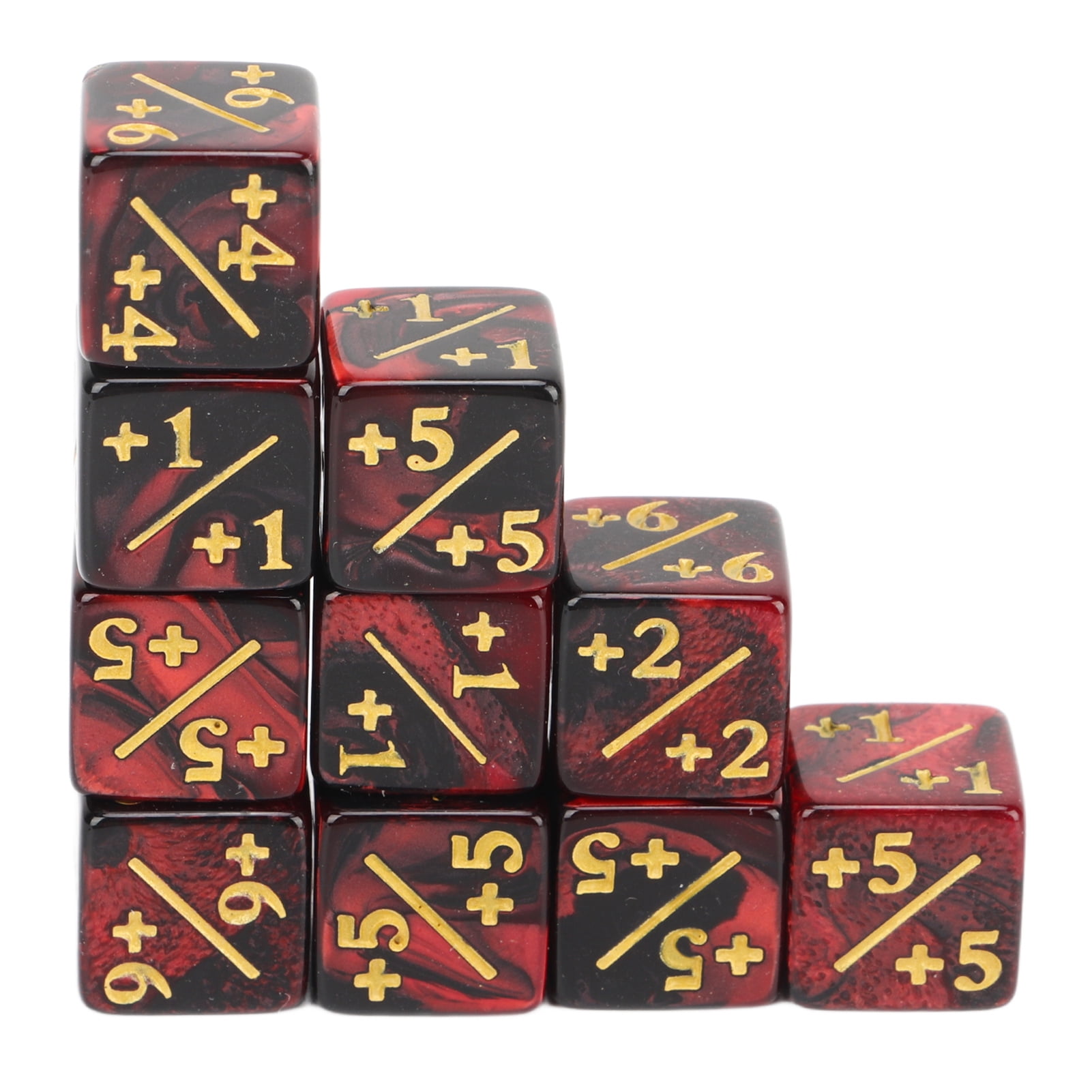 10PCS 6 Sides Dice Mathematical Operation Educational Dual Color ...