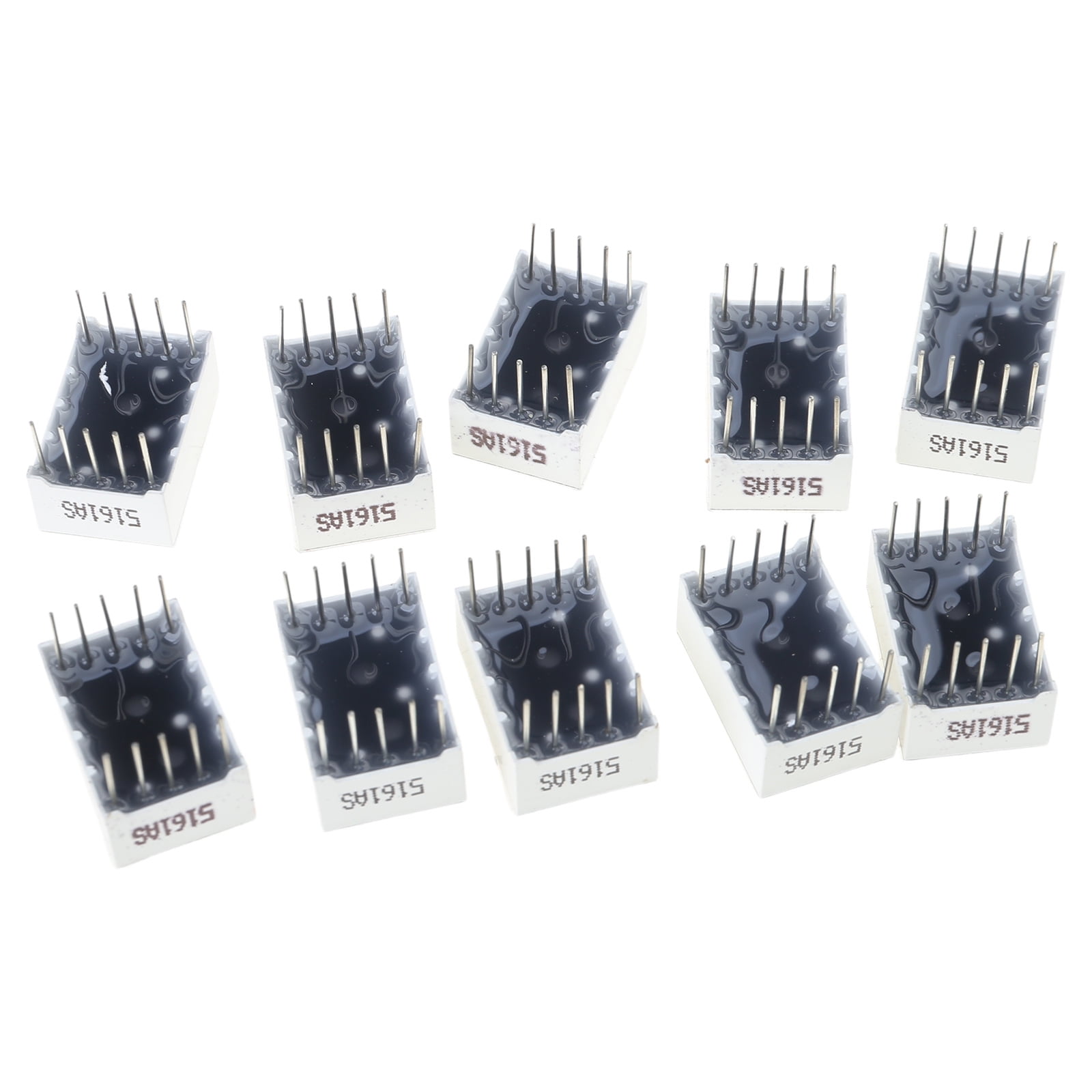 10PCS 7 Segment 1 Bit Tube Red Common Cathodes Anode Digital 0.56inch ...