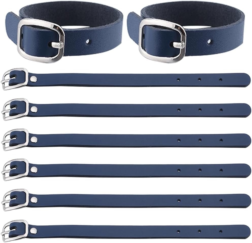 10PCS 8 Inch Cowhide Leather Luggage Labels Strap Luggage Tags ...