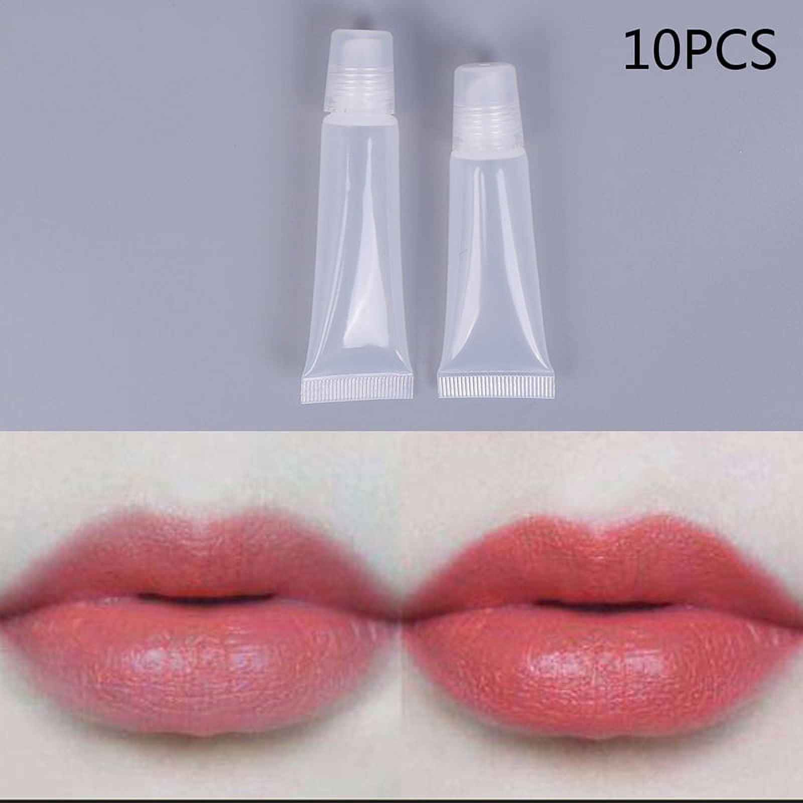 10PCS 8ml/15ml Empty Plastic Tubes Lip Gloss Balm Clear Cosmetic ...