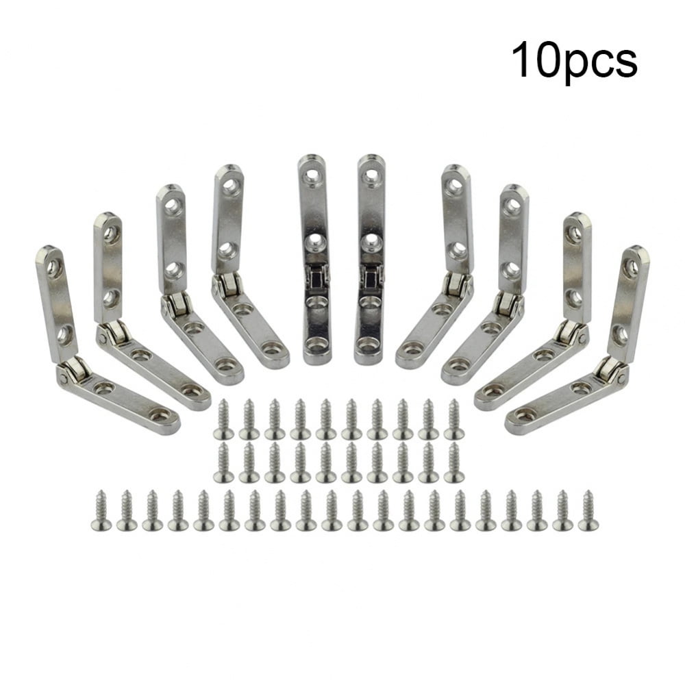 10PCS 90 ° Support Hinge Fan Wooden Box Hardware Accessories Zinc Alloy ...